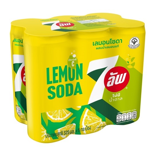 7 UP ZERO SUGAR LEMON SODA 325 ML. PACK6 | Shopee Malaysia