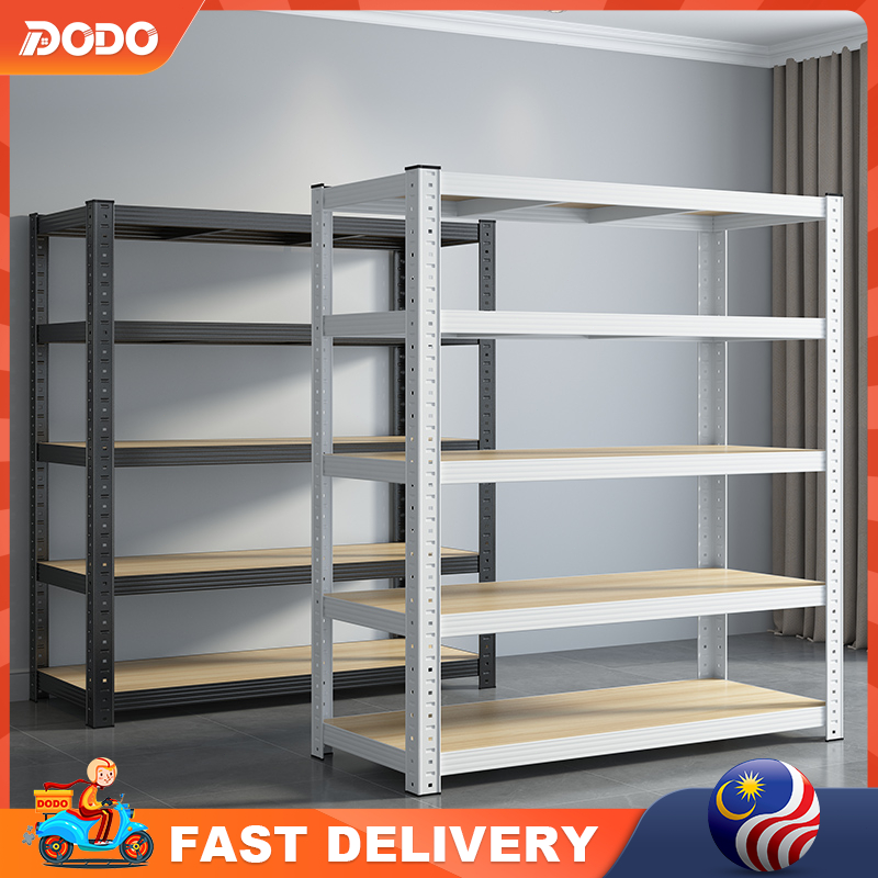 👍Adjustable👍4/5 Layer Boltless Rack Home Storage Rack Store Warehouse ...