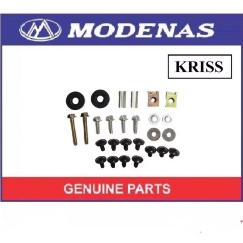 MODENAS KRISS 110 COVERSET SCREW COVER SET BODY COVER SHOT SHOOT SUIT ...