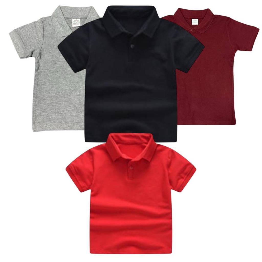 PREMIUM Polo Shirt Boys & Girls 100%cotton, Kids Plain Polo Shirt Boy ...