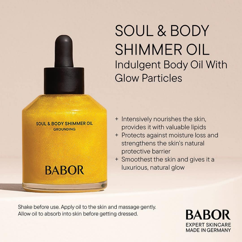 BABOR SOUL & BODY Shimmer Oil | Shimmering Rich Body Oil for Radiant ...