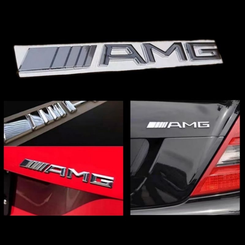 AMG Mercedes 3D Metal Badge Emblem Logo Car Sticker | Shopee Malaysia