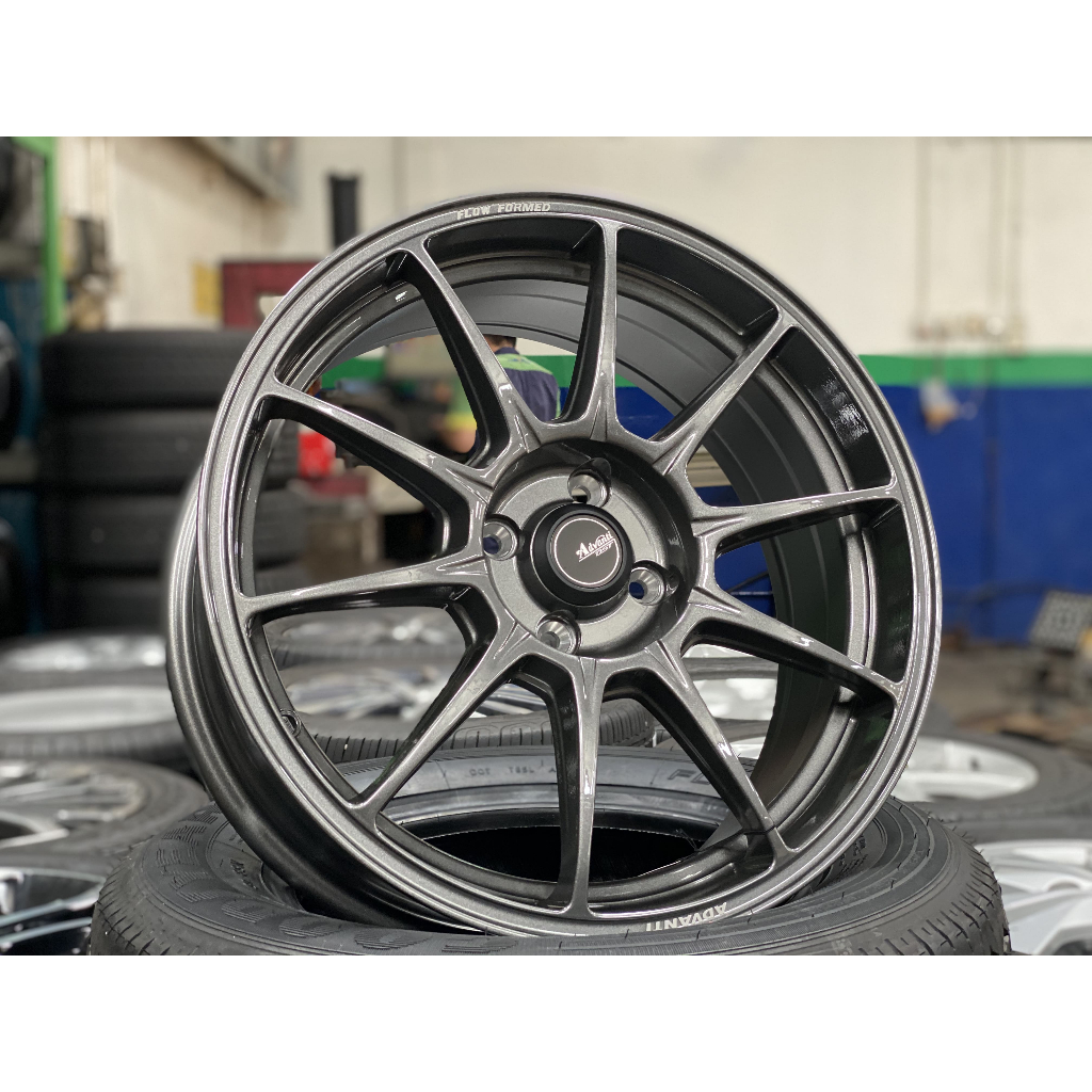 NEW 17X7J Advanti Aria Rim (set of 4) Gunmetal 4X100 for Vios Yaris ...