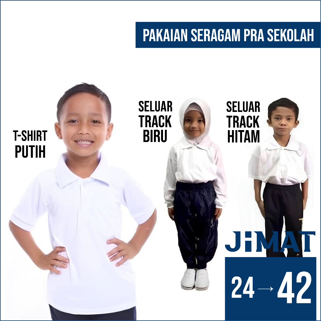 Pakaian Seragam Pra Sekolah Budak I Pre-School Uniform for kids I Baju ...