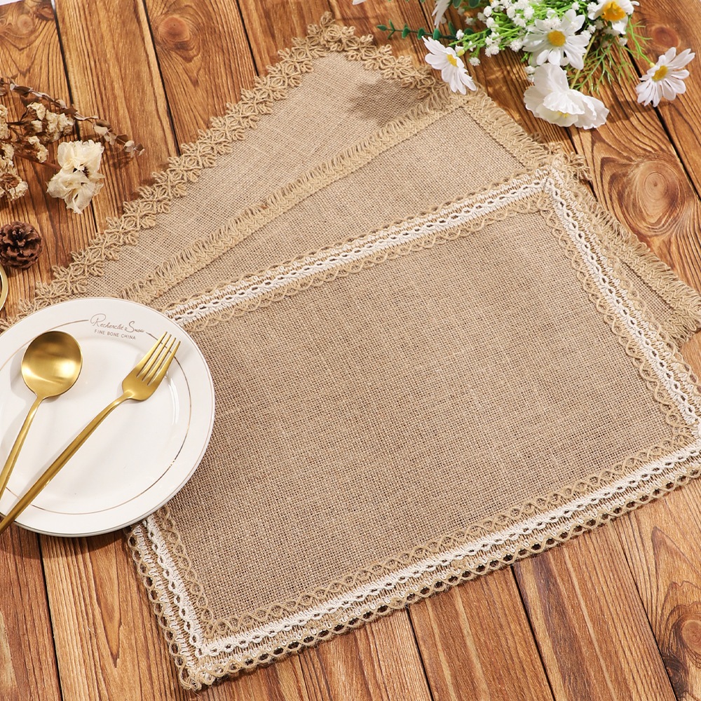 [READY STOCK] Pelapik Pinggan Alas Pinggan Alas Meja Makan - Woven Lace ...