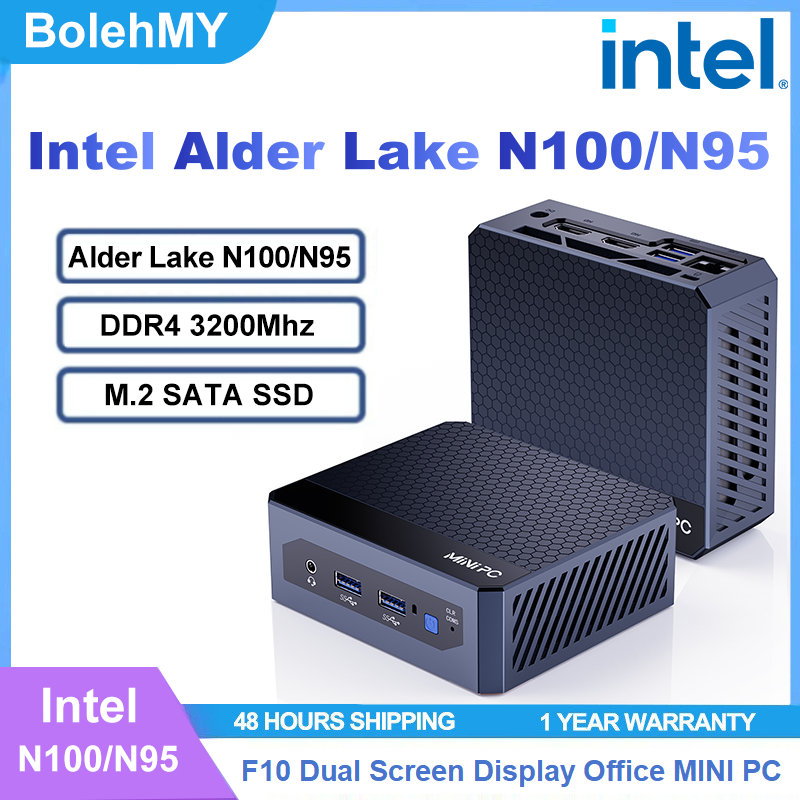 F10 Intel Alder Lake N100/N95 DDR4 DUAL Screen Display Office MINI PC | Shopee Malaysia