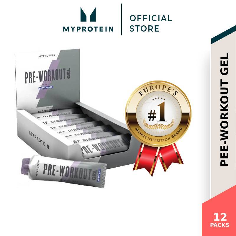 MYPROTEIN Pre Workout Gel 12 packets - Berry Blast | Shopee Malaysia