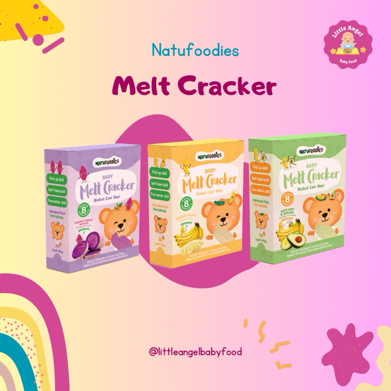 Natufoodies 👉🏻 Biscuit Melt Cracker untuk bayi 8 bulan ke atas (HALAL ...