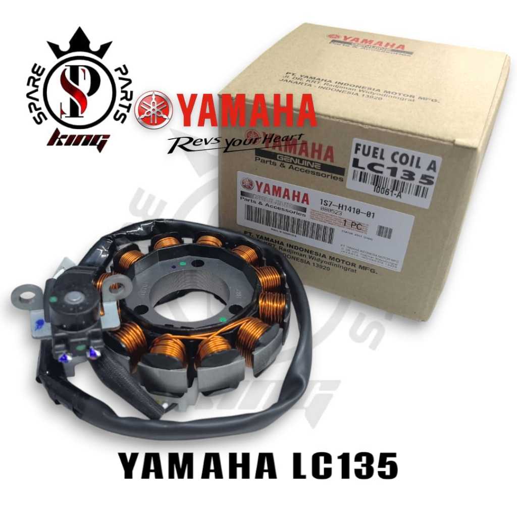 ORI INDONESIA YAMAHA LC135 V1- V7 FUEL COIL ASSY STARTER COIL LC135 V1 V2 V3 V4 V5 V6 V7 STATOR ...