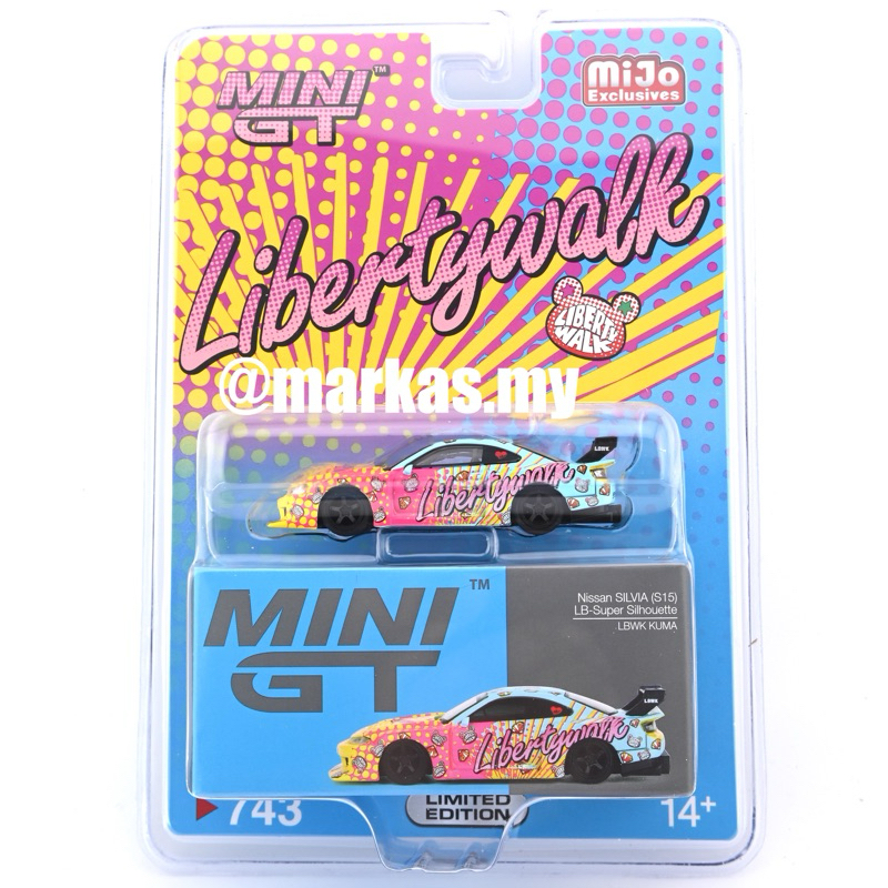 (STANDARD/BLISTER) MINI GT 1/64 #743 NISSAN LB-SUPER SILHOUETTE S15 ...