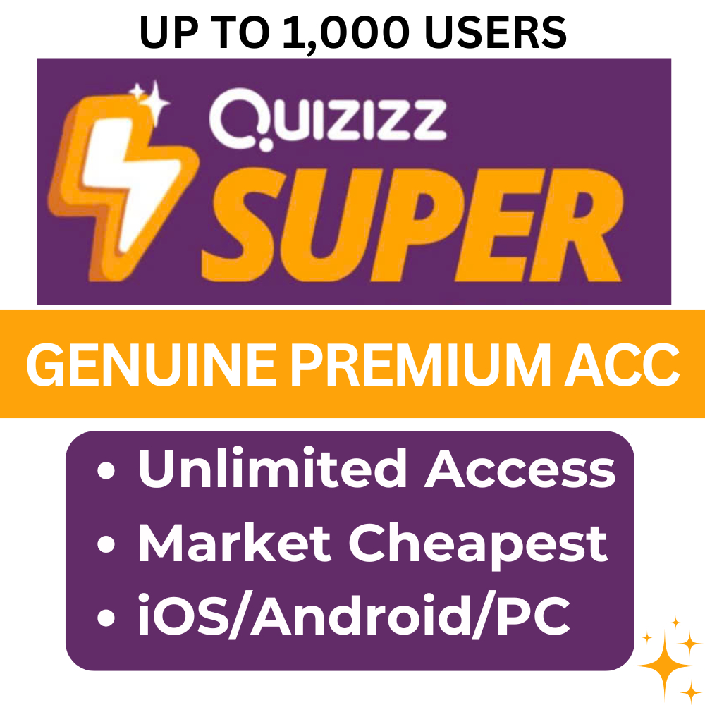 PERSONAL Quizizz Individual (Super) Premium Account Up to 1000 players ...