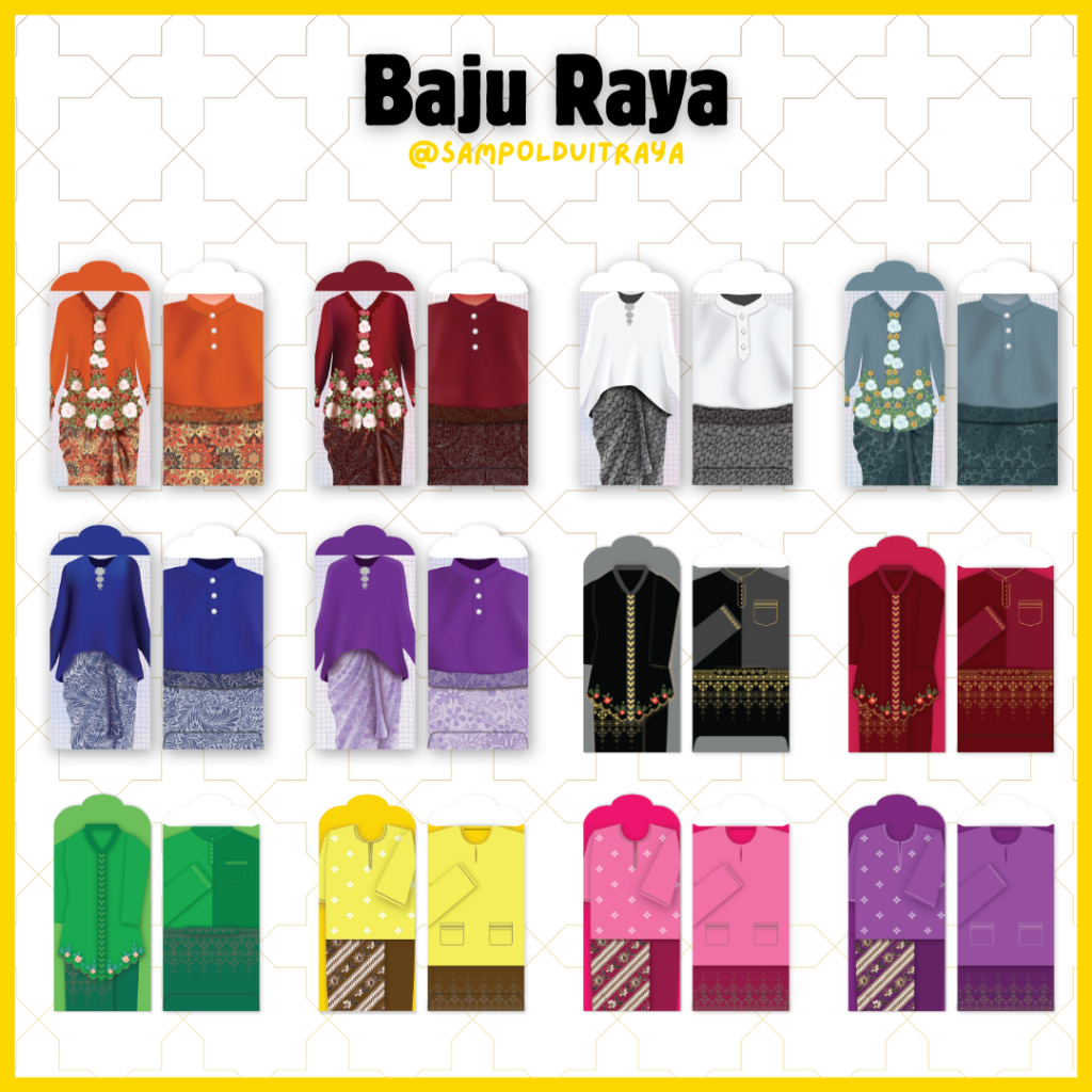 Sampul Raya Sampul Duit Raya Viral | Baju Kurung Baju Kebaya Kurung ...