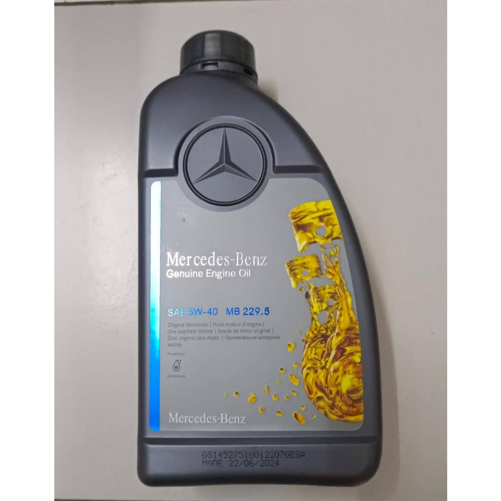 0009895204 ORIGINAL MERCEDES ENGINE OIL SAE 5W40 FULLY SYNTHETIC 1 ...