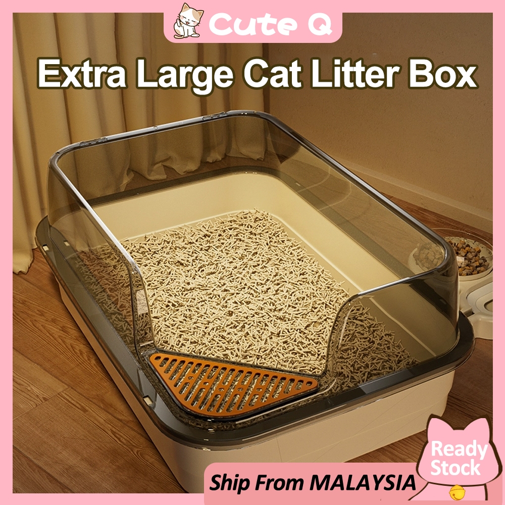 Cute Q cat litter box extra large tandas kucing toilet kucing bekas ...