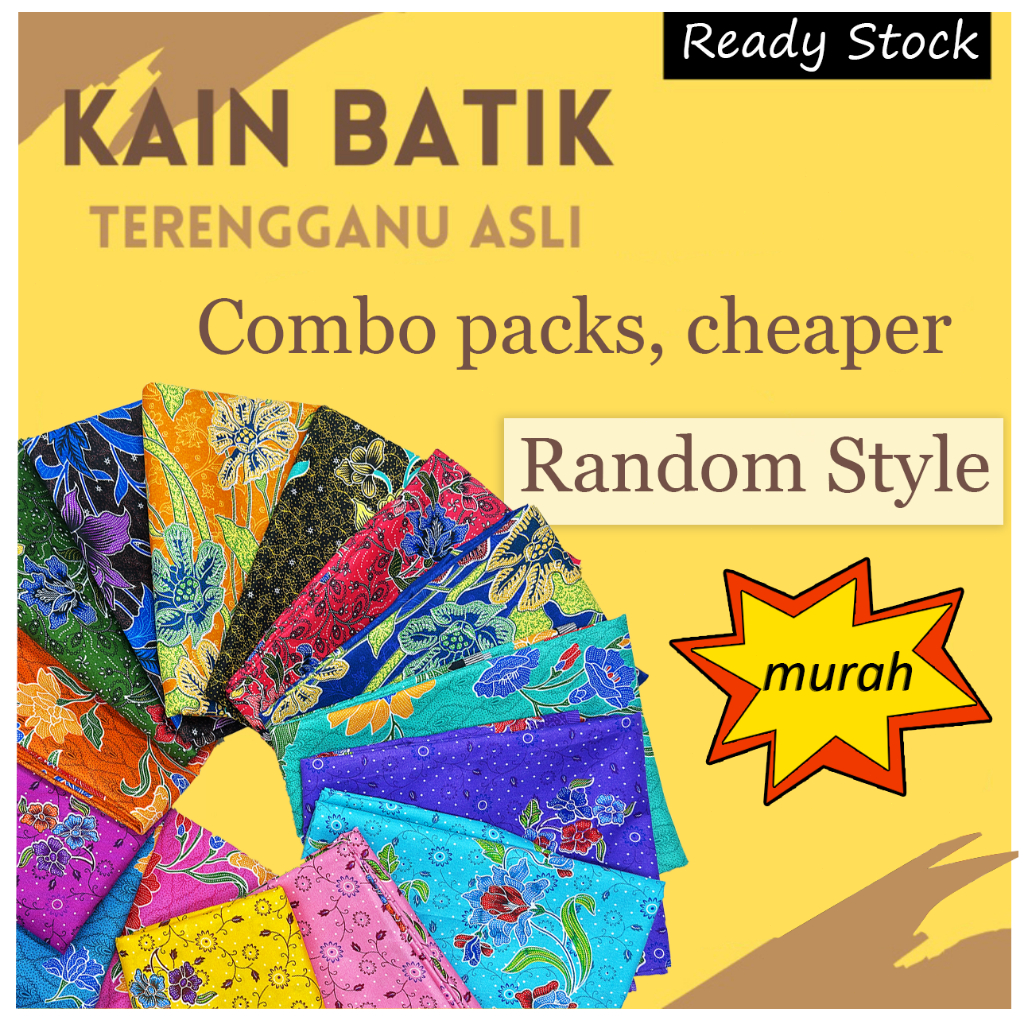 Discounted Combo Pack/ Sarung Batik Floral/kain batik jawa indonesia ...