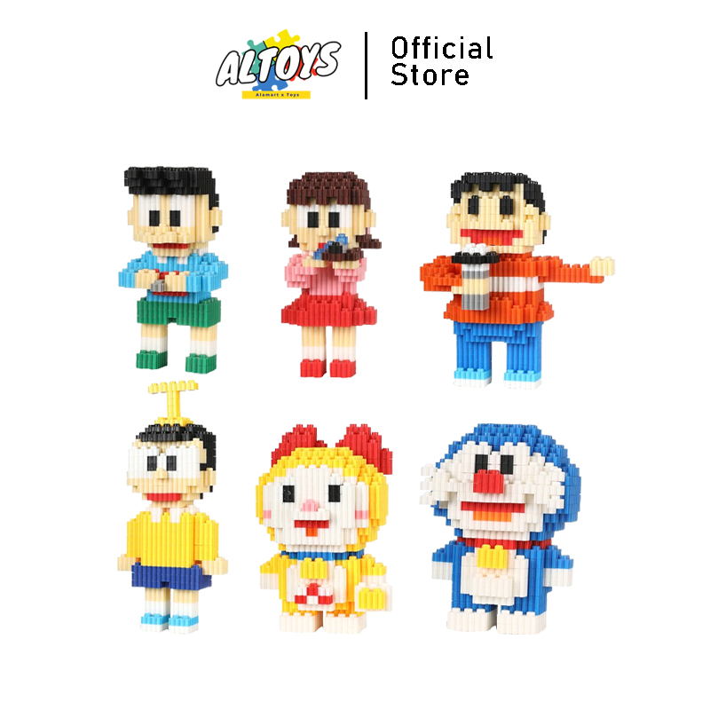 ALToys® Doraemon Building Block Brick Toys 6 in 1 小叮当一班组合积木 | Shopee ...