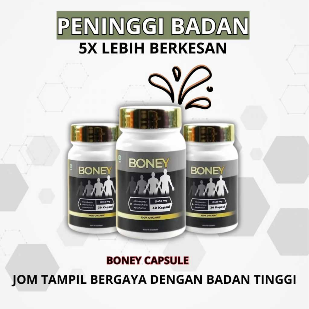 Boney Ubat Tinggi Badan Terbaik-Suplemen Peninggi Badan Original,Best ...