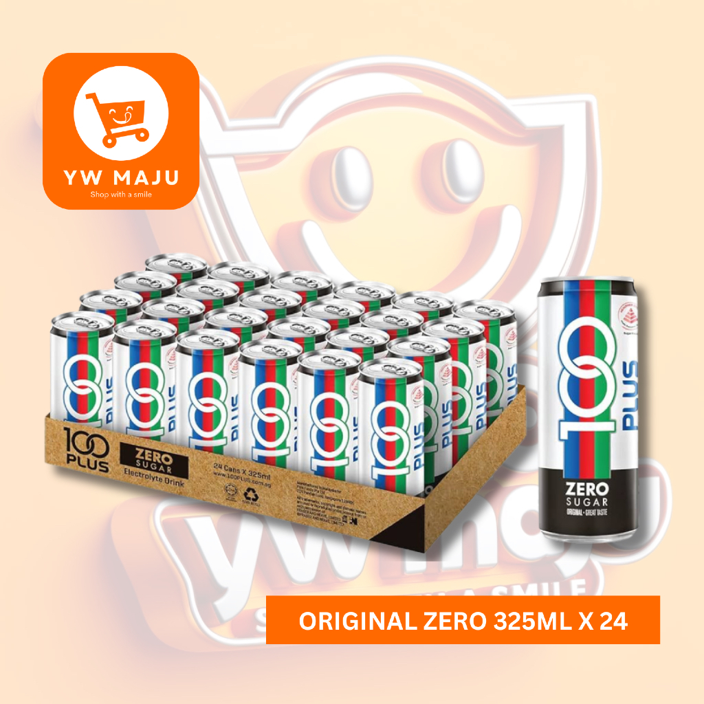 [ YW MAJU ] 100 PLUS Zero 325ml x 24 | Shopee Malaysia