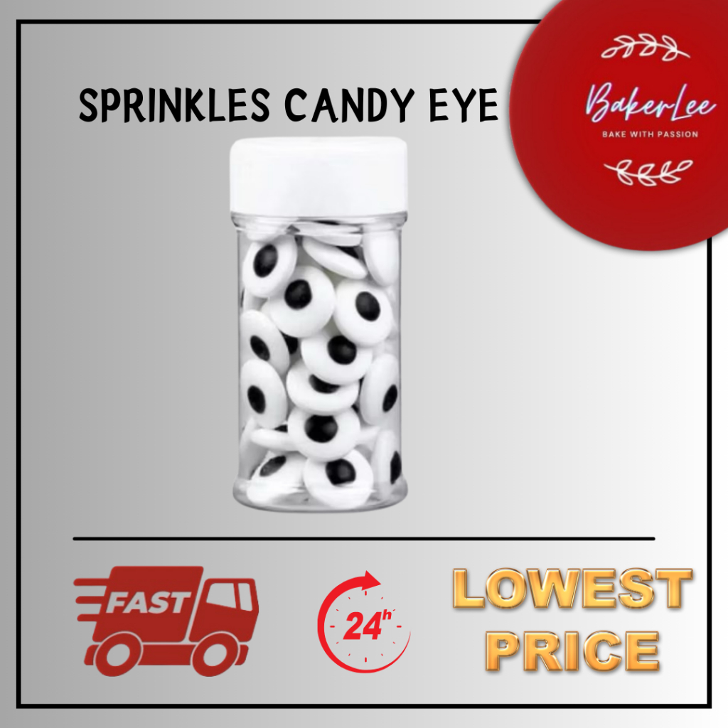 SPRINKLES CANDY EYE / MATA GULA / CAKE DECO 50G (REPACK) | Shopee Malaysia