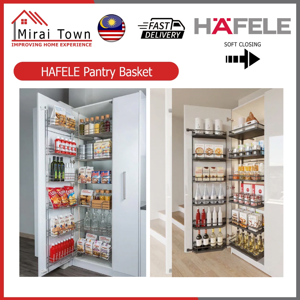 HAFELE Pantry Kitchen Basket Storage Organizer Swivel With Soft Closing ...