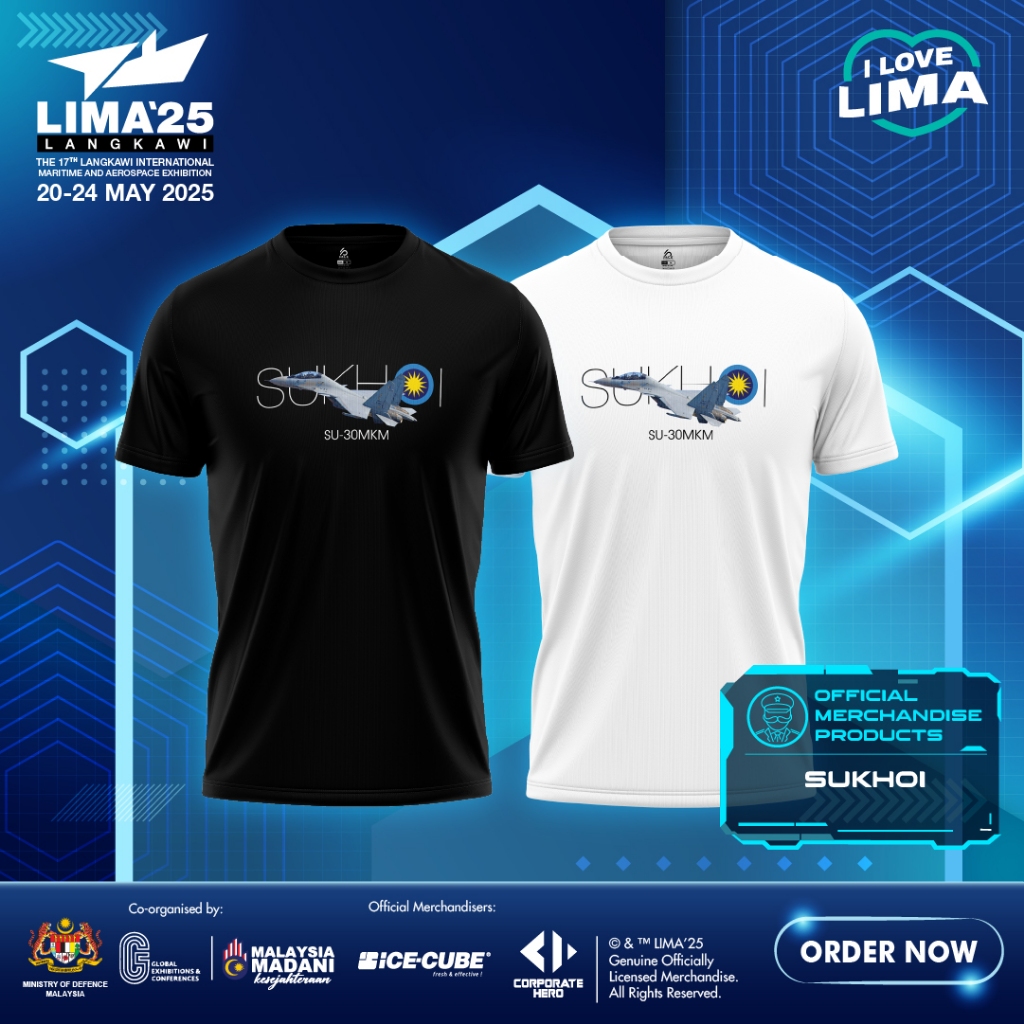 LIMA`25 Graphic Tee Sukhoi SU-30MKM | Shopee Malaysia