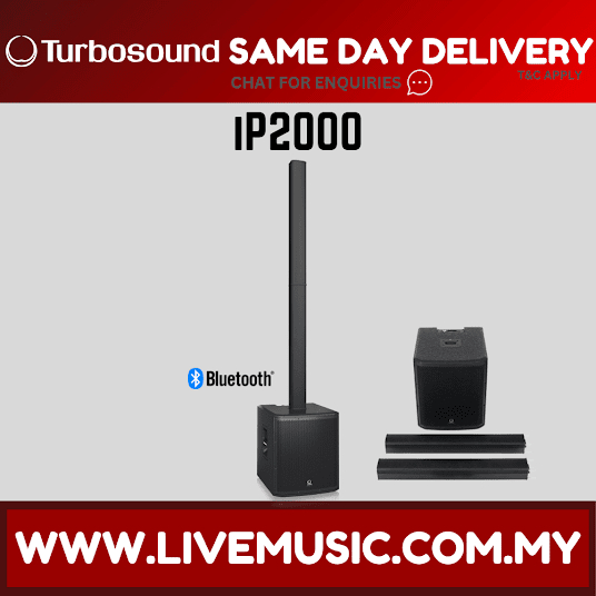 Turbosound iNSPIRE iP2000 V2 1000W 2-channel Portable Column PA System ...
