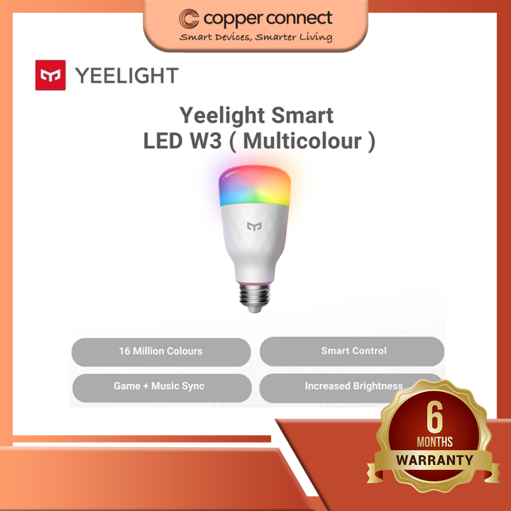 Yeelight LED Smart Bulb W3 (Multi Colour) | Razer Chroma | Google ...
