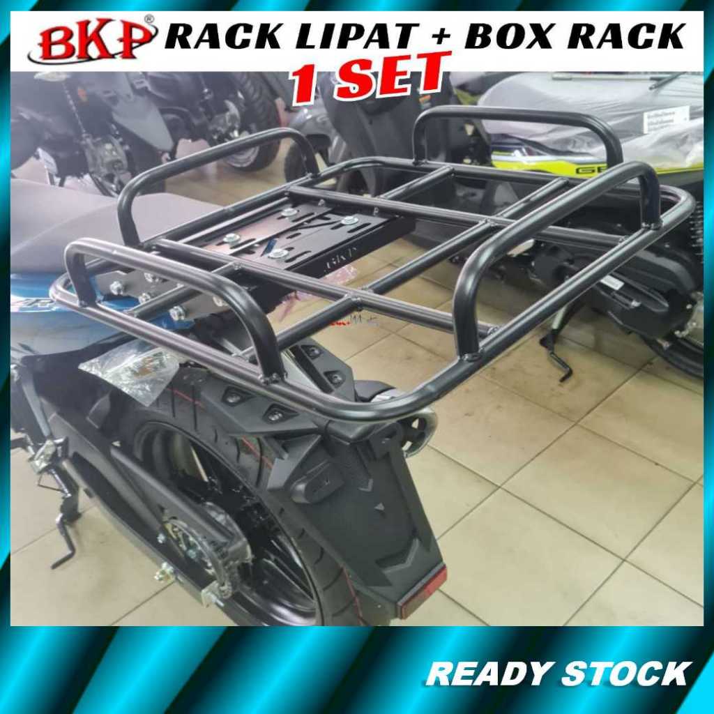 Adjustable Besi Rack Lipat BKP+Food Delivery Bag Rack YAMAHA V2-V7 Fi ...