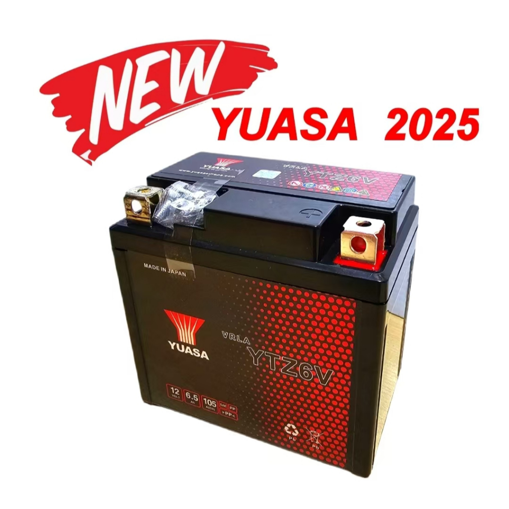 YUASA BATTERY YTZ6V HONDA RS150 V1`V3 RS-X150, AIR BLADE VARIO125 ...