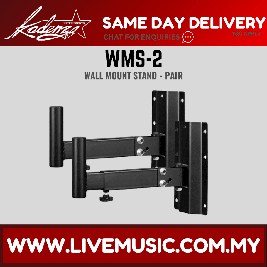 Kadenza WMS-2 heavy duty speaker wall mount stand / speaker stand ...