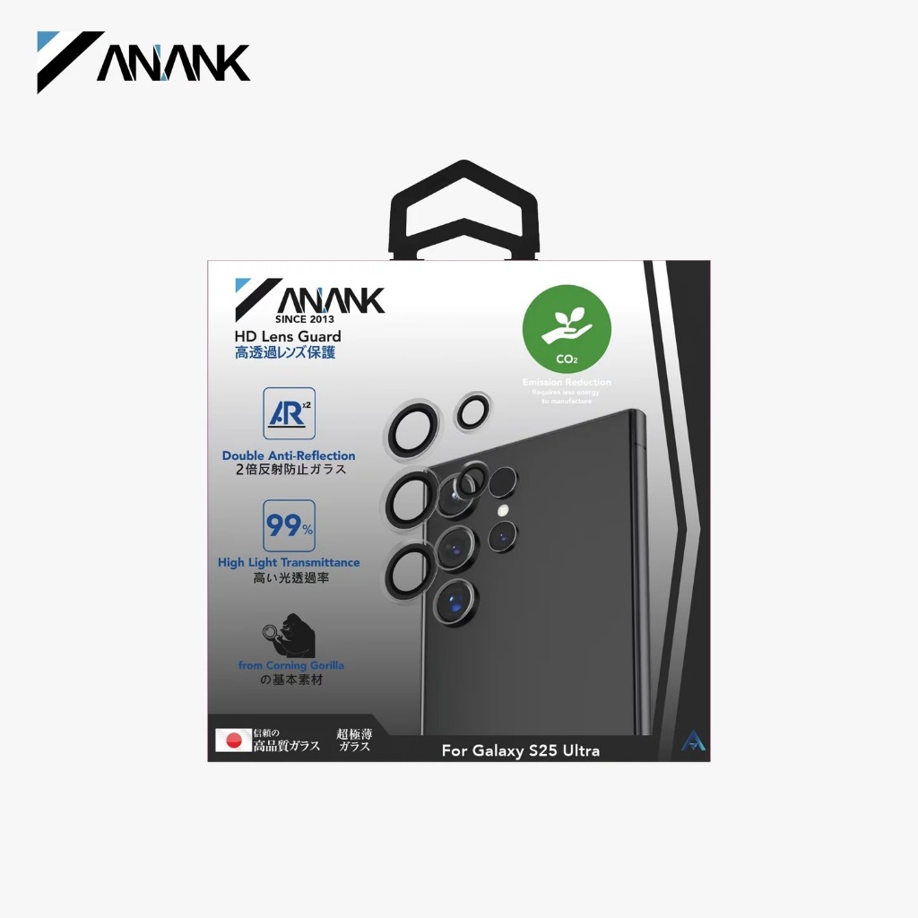 ANANK Anti-reflective AGC Glass Titanium Frame Lens Guard for Samsung ...