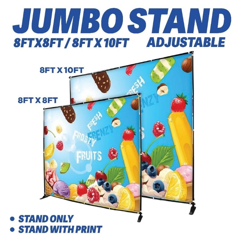 JUMBO BACKDROP STAND | 8FT X 8FT | 8FT X 10FT | METAL STAND | JUMBO ...