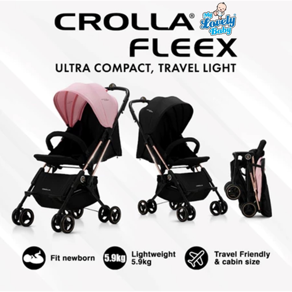 Crolla Fleex Cabin Size Lightweight Stroller (New Born to 3 Years Old ...