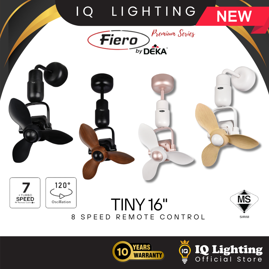 🔥FREE SHIPPING🔥 DEKA FIERO TINY 16" Remote Control 8 Speed 3 ABS Blade ...