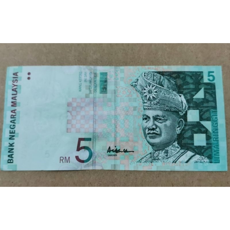 Offer Banknote Malaysia Rm5 Siri 10 Nice Number 9222 Seperti Di Gambar ...