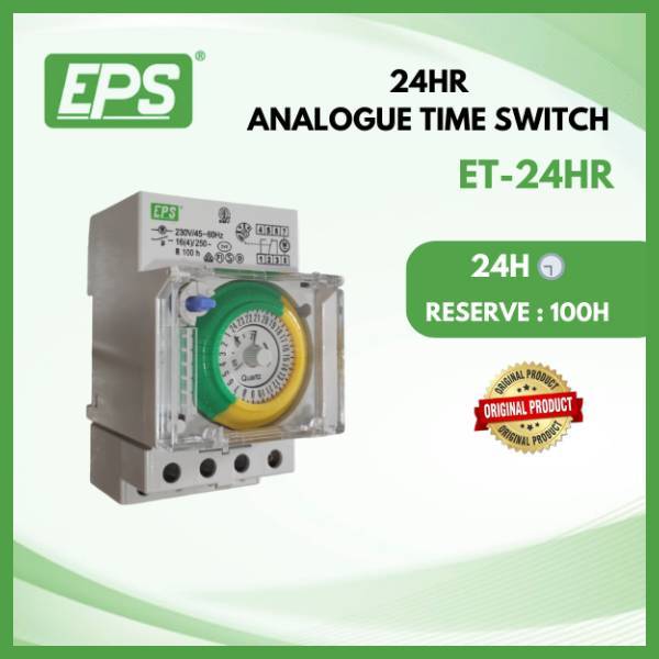EPS ET-24HR 24Hour Time Switch Analogue Timer | Shopee Malaysia