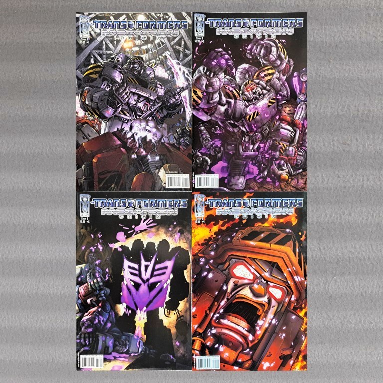 Transformers: Megatron Origin 4/4 Complete Set (IDW Publishing I-P ...
