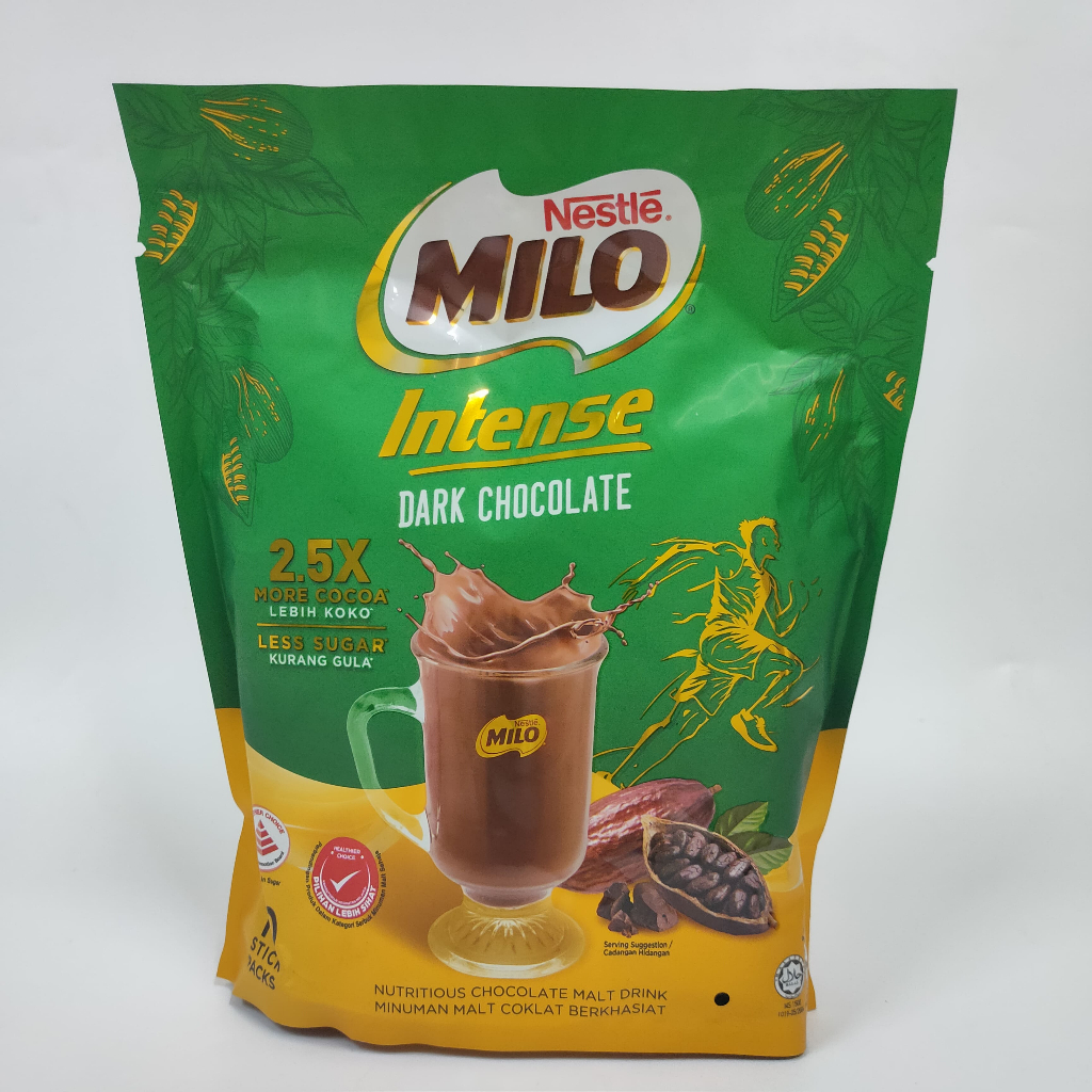 MILO Intense Dark Chocolate 10 Stick Packs, Expiry: 30/09/2025 | Shopee ...