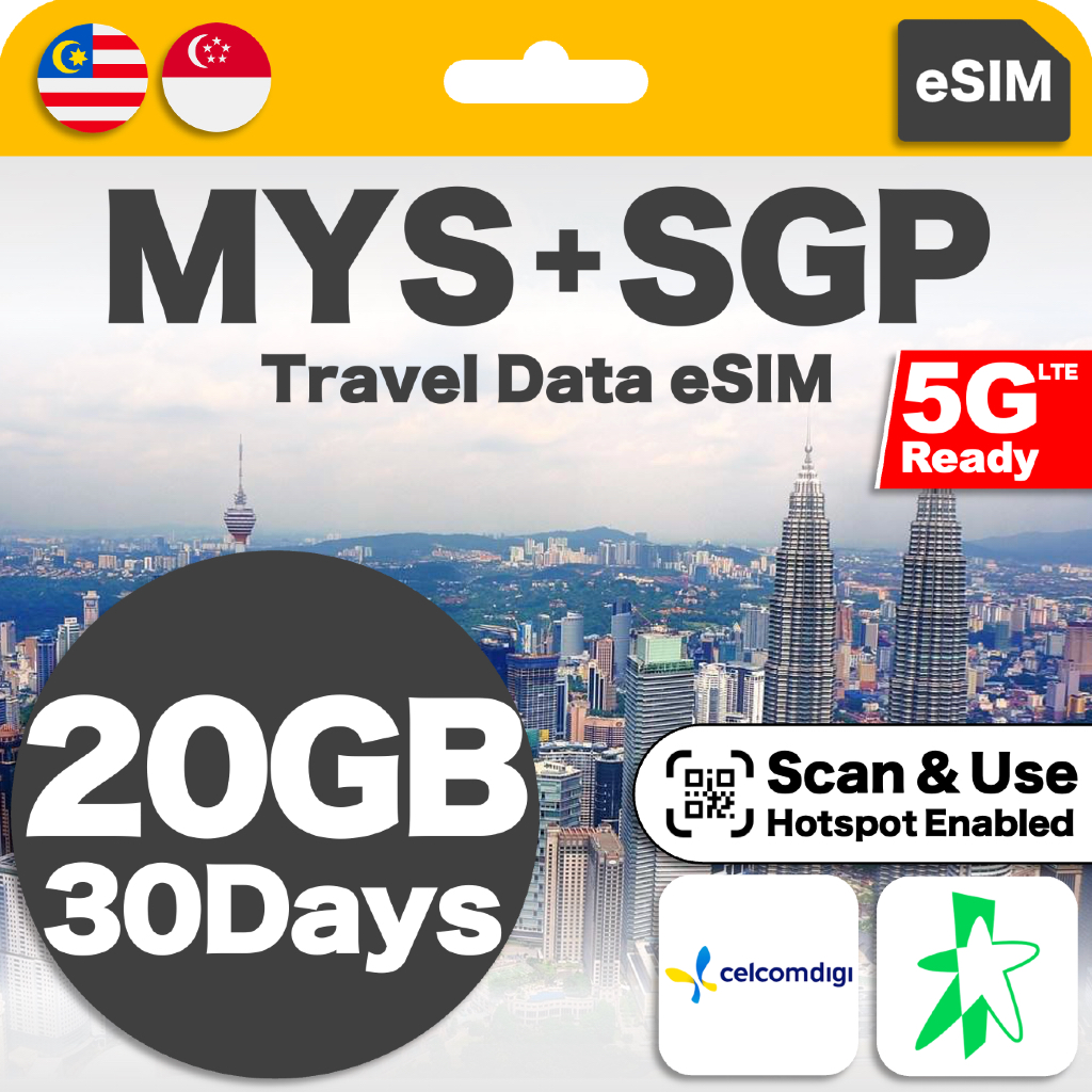 eSIM Malaysia Singapore 5G Unlimited Data 马新 | eTravel KL, Penang ...