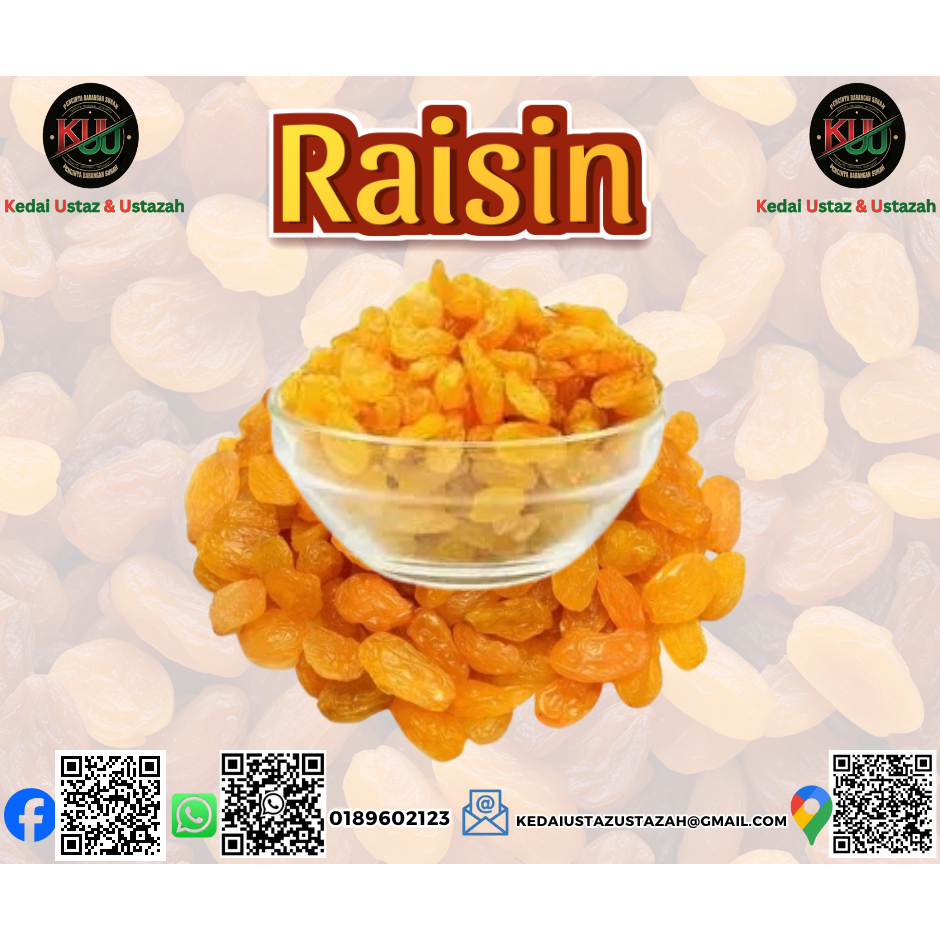 Raisin Sulatana Organic (250g) KISMIS SULTANA PREMIUM (250g) | Shopee ...
