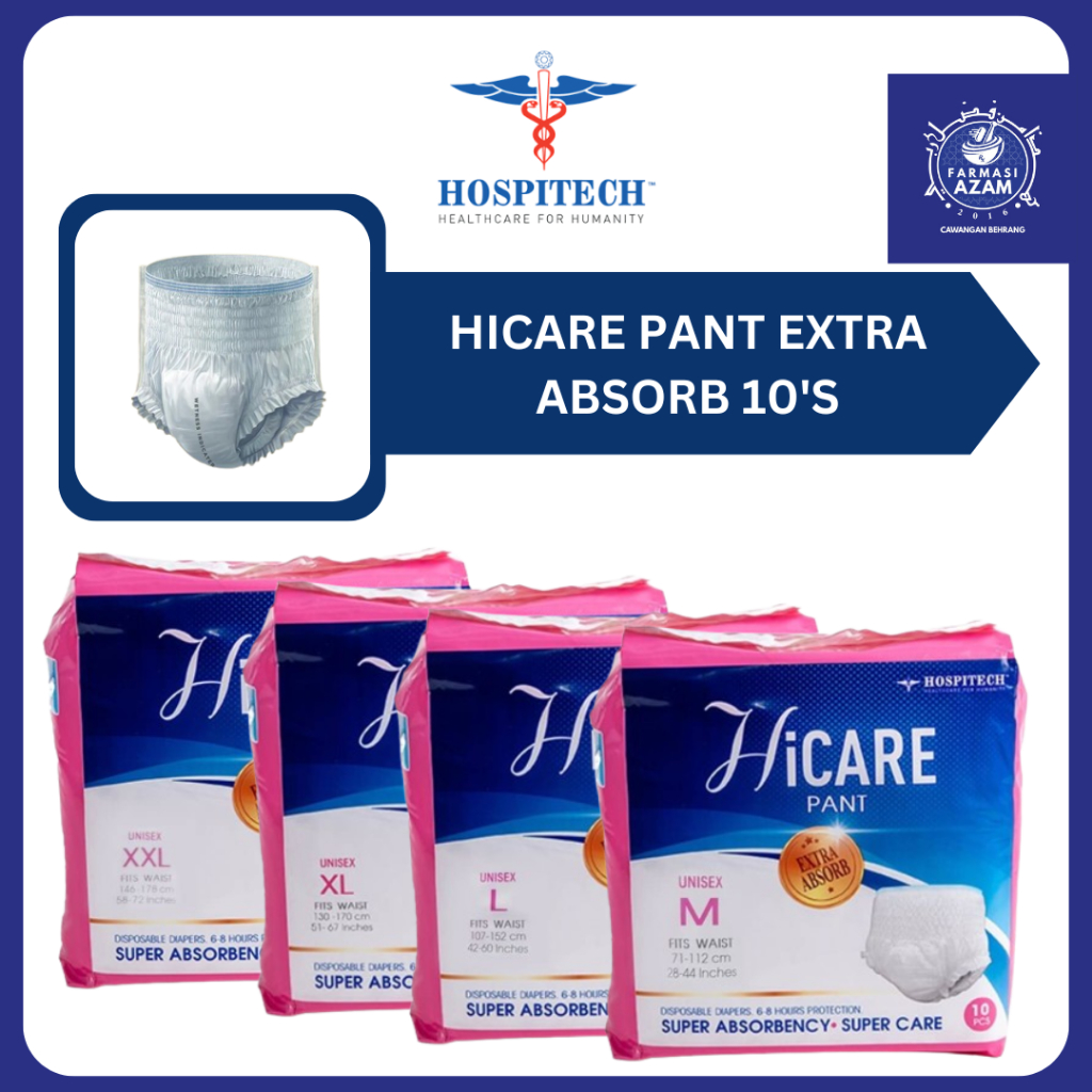 HICARE PANT EXTRA ABSORB 10's (PANTS) | Shopee Malaysia