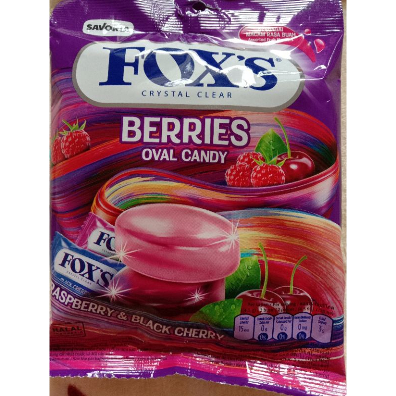Fox'S CRYSTAL CLEAR BERRIES OVAL CANDY (HALAL) | Shopee Malaysia