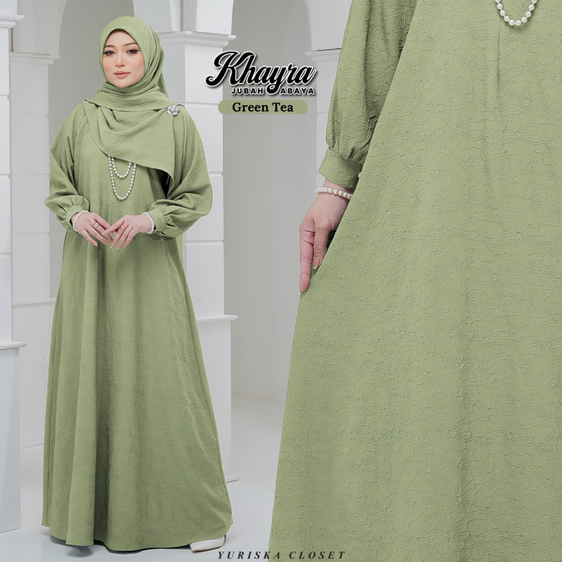 Jubah Muslimah Baju Jubah Umrah Abaya Dress Muslimah Kembang Kaftan ...