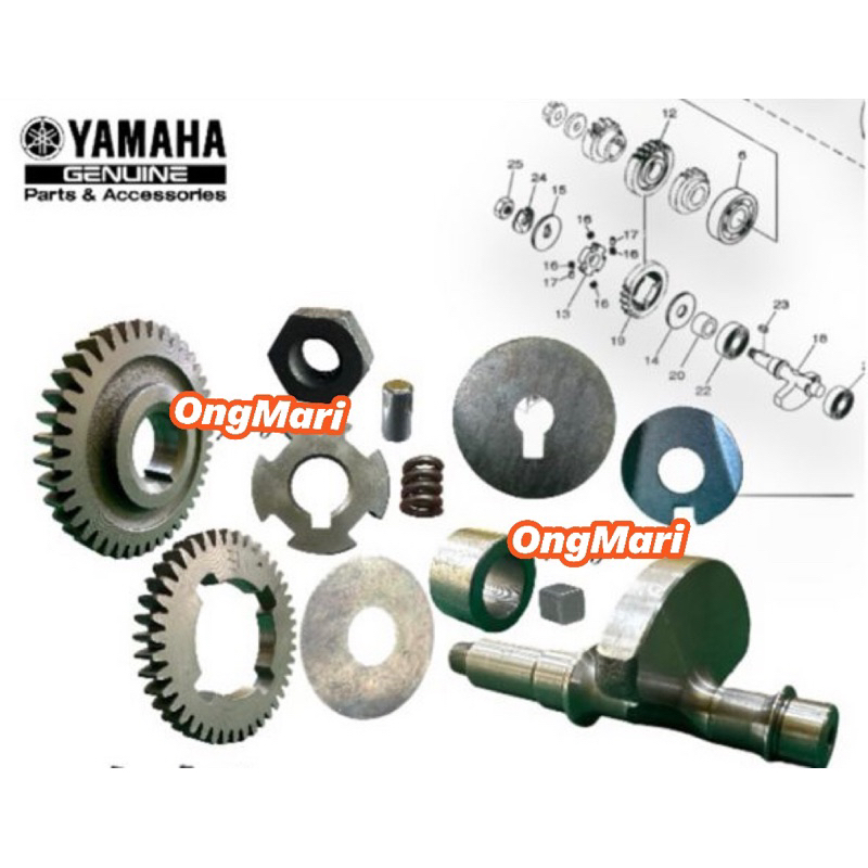 Y15 ENGINE BALANCER WEIGHT GEAR Y15ZR YSUKU ENJIN BALANCE BALANCING PIN ...