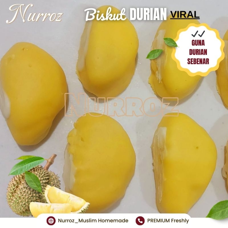 𝘽𝙞𝙨𝙠𝙪𝙩 𝘿𝙪𝙧𝙞𝙖𝙣 𝙗𝙮 𝙉𝙪𝙧𝙧𝙤𝙯 18-25pcs 𝗞𝗨𝗥𝗔𝗡𝗚 𝗠𝗔𝗡𝗜𝗦(Almond & Kosong)|PREMIUM ...