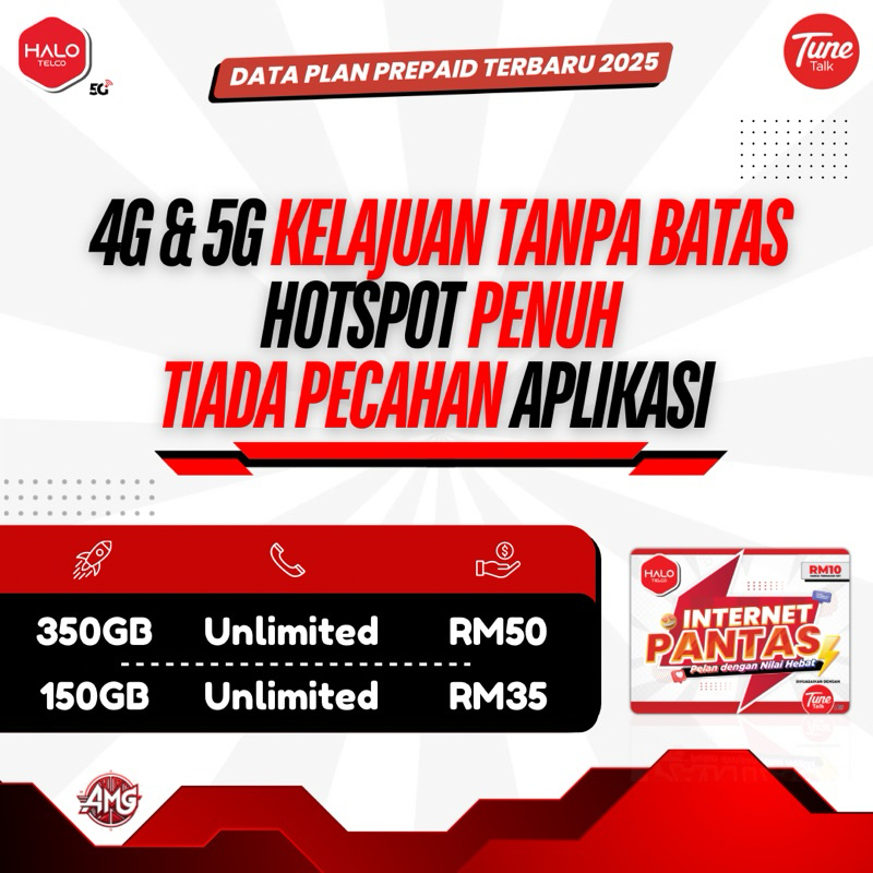 💥𝗣𝗥𝗢𝗠𝗢 𝟭𝟬𝗦𝗘𝗡💥𝟯𝟱𝟬𝗚𝗕 𝗥𝗠𝟱𝟬🔥SIMKAD HALO TELCO🔥TUNE TALK 4G 5G🔥PREPAID SIM ...