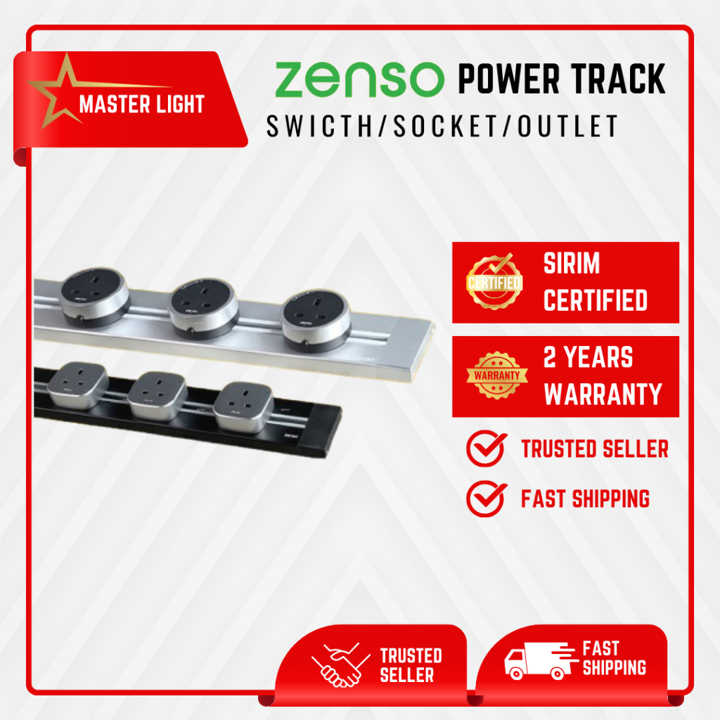 [SIRIM] ZENSO Power Track Socket Reccesed/Surface 60CM 80CM 100CM with ...
