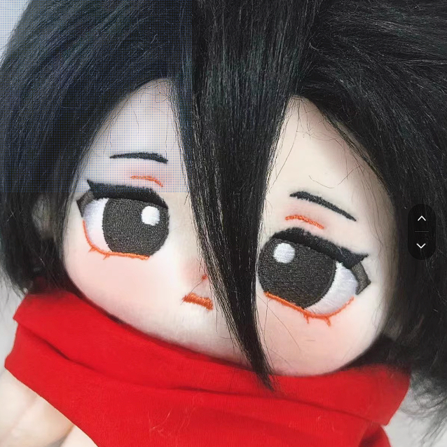Japanese Attack on Titan-style Mikasa 20cm Cotton Plush Doll Fluffy ...