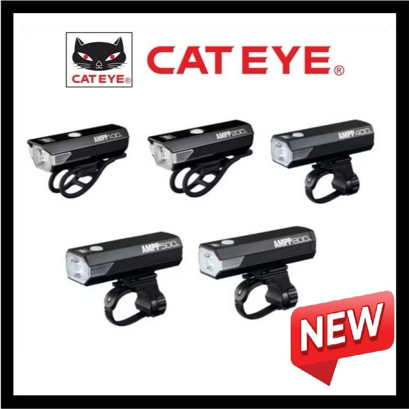 CATEYE AMPP USB RECHARGEABLE HEADLIGHT & BICYCLE SAFETY LIGHT SET ...