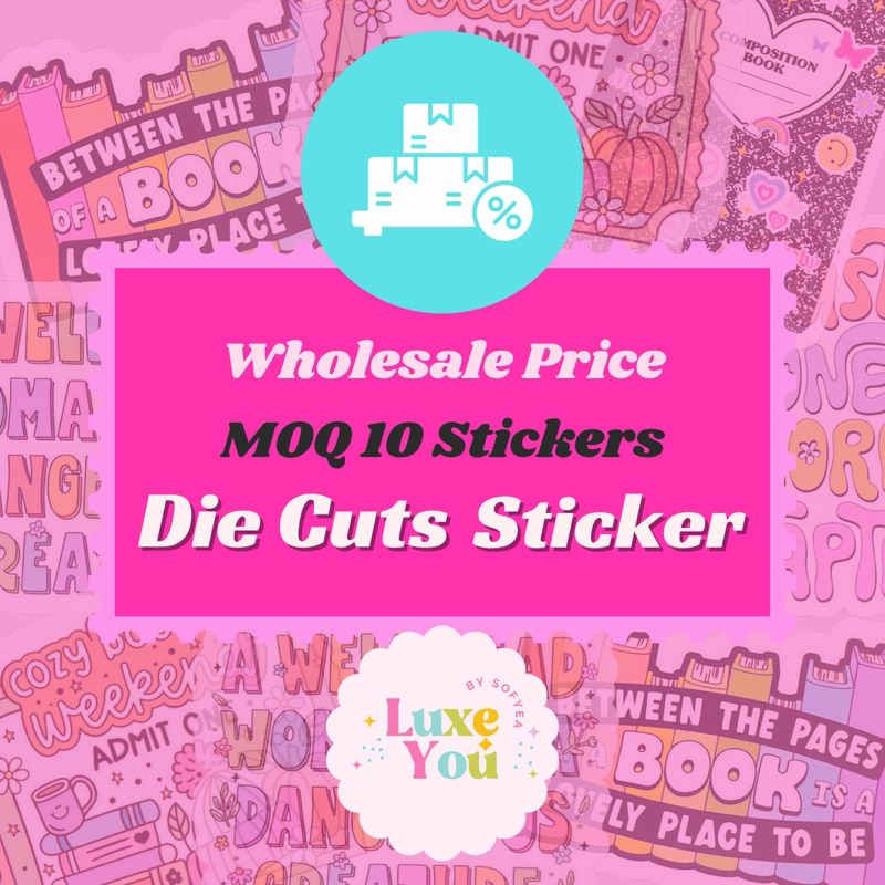 (2 - 7 cm) Custom Waterproof Vinyl Sticker | Shopee Malaysia